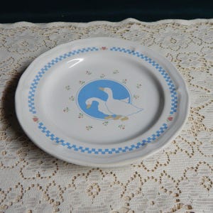 Moonlight Stoneware Plates - Set of 2 - Moonlight Goose Salad Plates ...