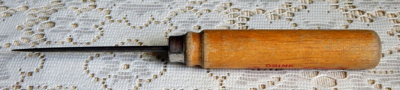 Coca-cola Ice Pick Coke Advertising Awl Ice Chipper Wood - Etsy