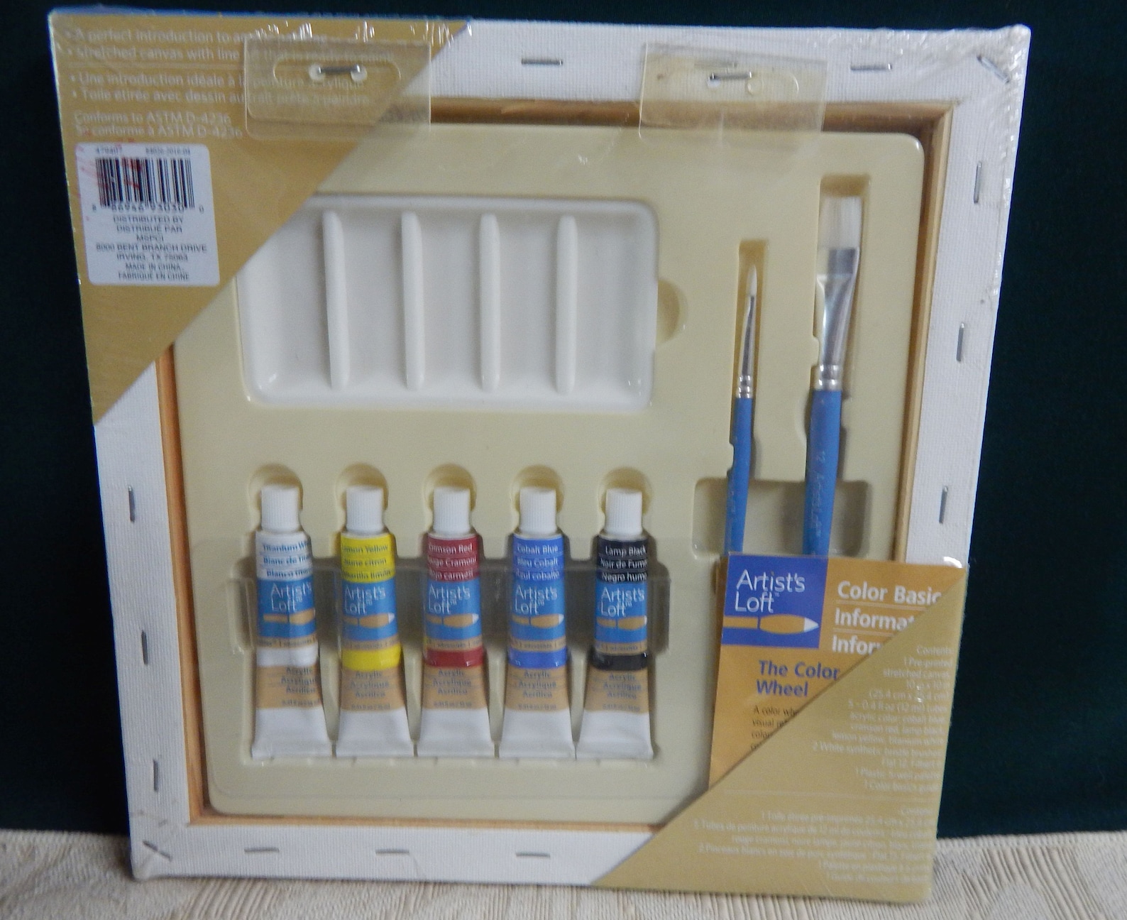 Artist's Loft Acrylic Painting Kit: 10" Canvas, Paints, Brushes - Etsy