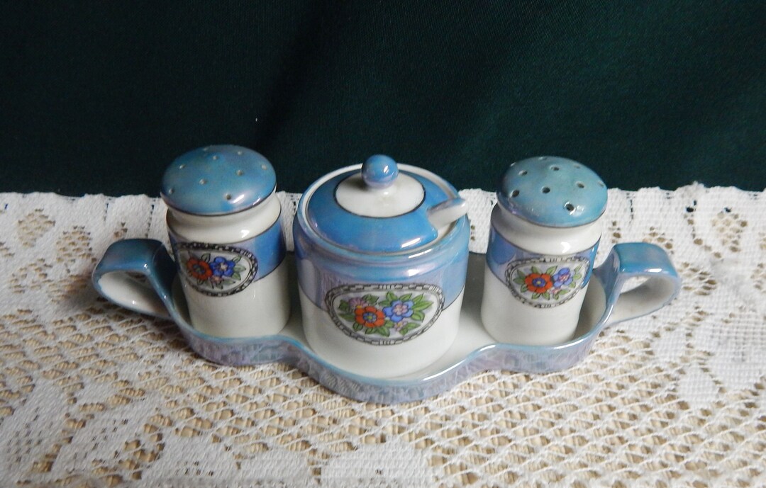 Noritake Morimura Lusterware Condiment Set Noritake Salt Pepper Shakers ...