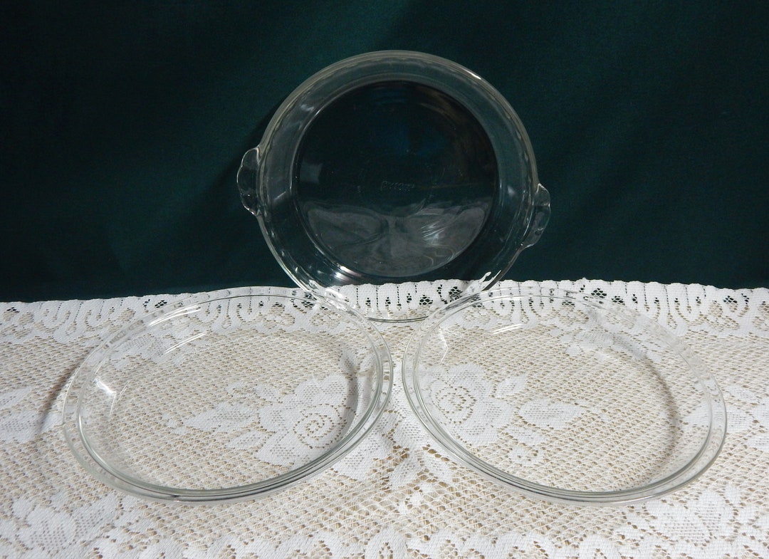 Vintage Pyrex Clear Glass Pie Plate - 9 7/8