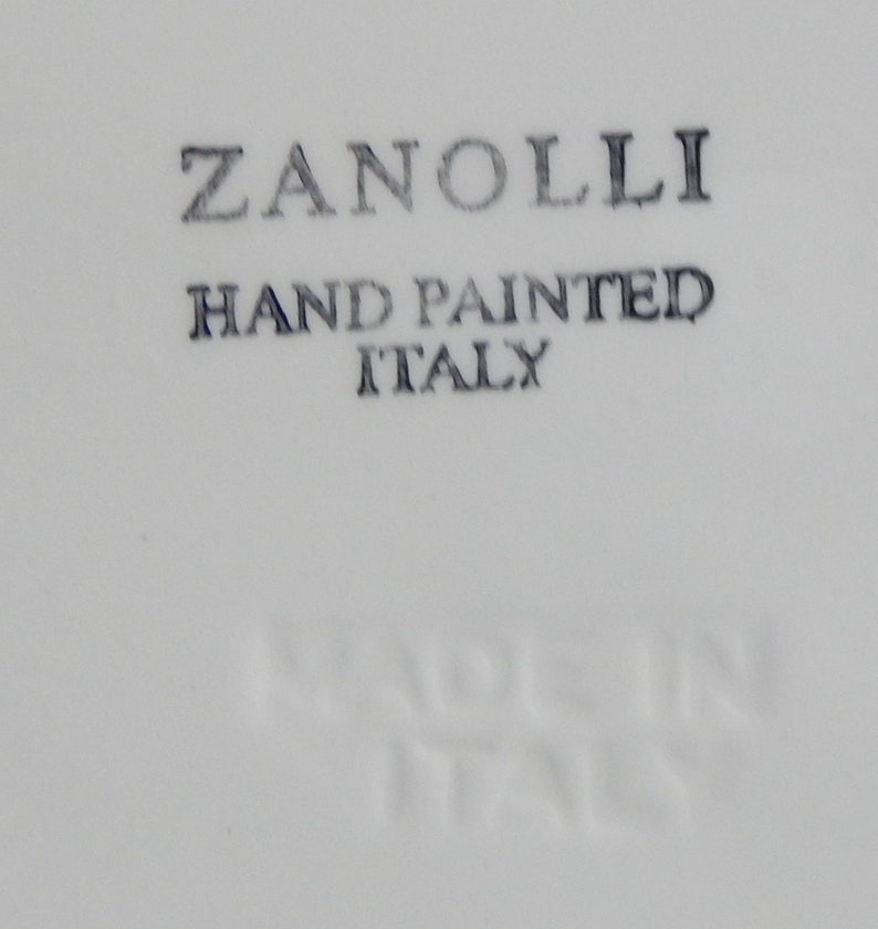 Zanolli Handpainted Plate Zanolli Serving Plate Serving - Etsy