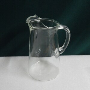 Clear Glass Pitcher - Large Glass Pitcher With Ice Lip - Bar Pitcher - Etsy
