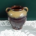 Artmark Pottery Vase: Brown Drip Glaze, Mid-century Urn - Etsy