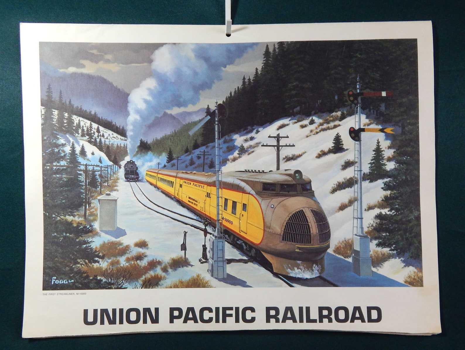 Howard Fogg Railroad Prints: Union Pacific Locomotive Art, 1969 ...
