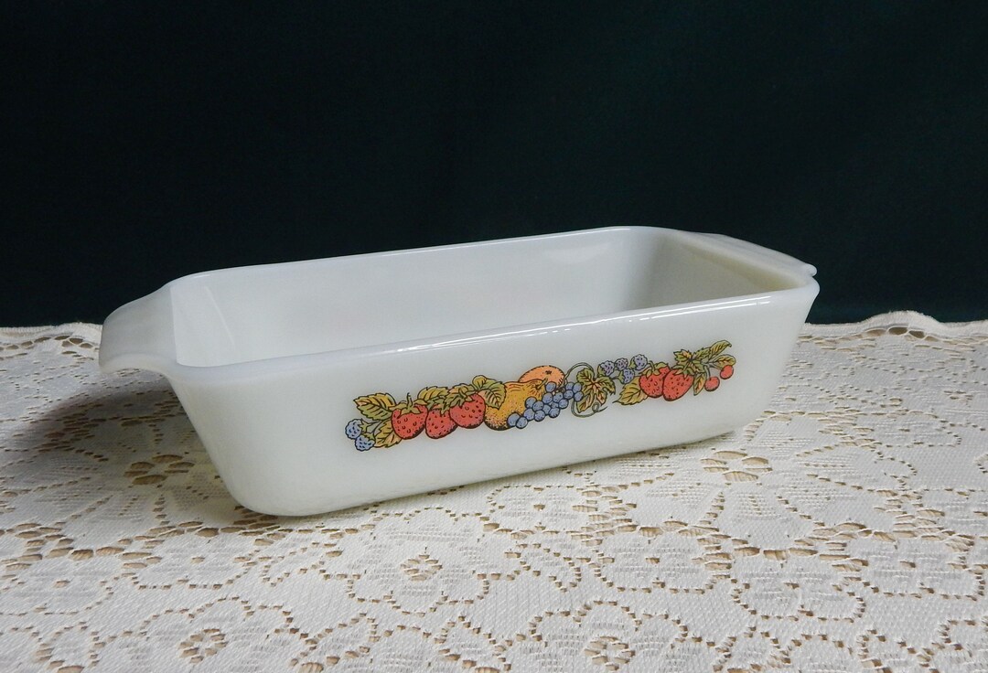 Anchor Hocking Fire King Loaf Pan: Nature's Bounty, USA Made - Etsy