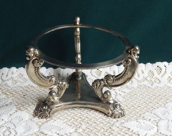 Godinger Plant Stand - Silverplated Plant Stand - Decorative Bowl Stand ...