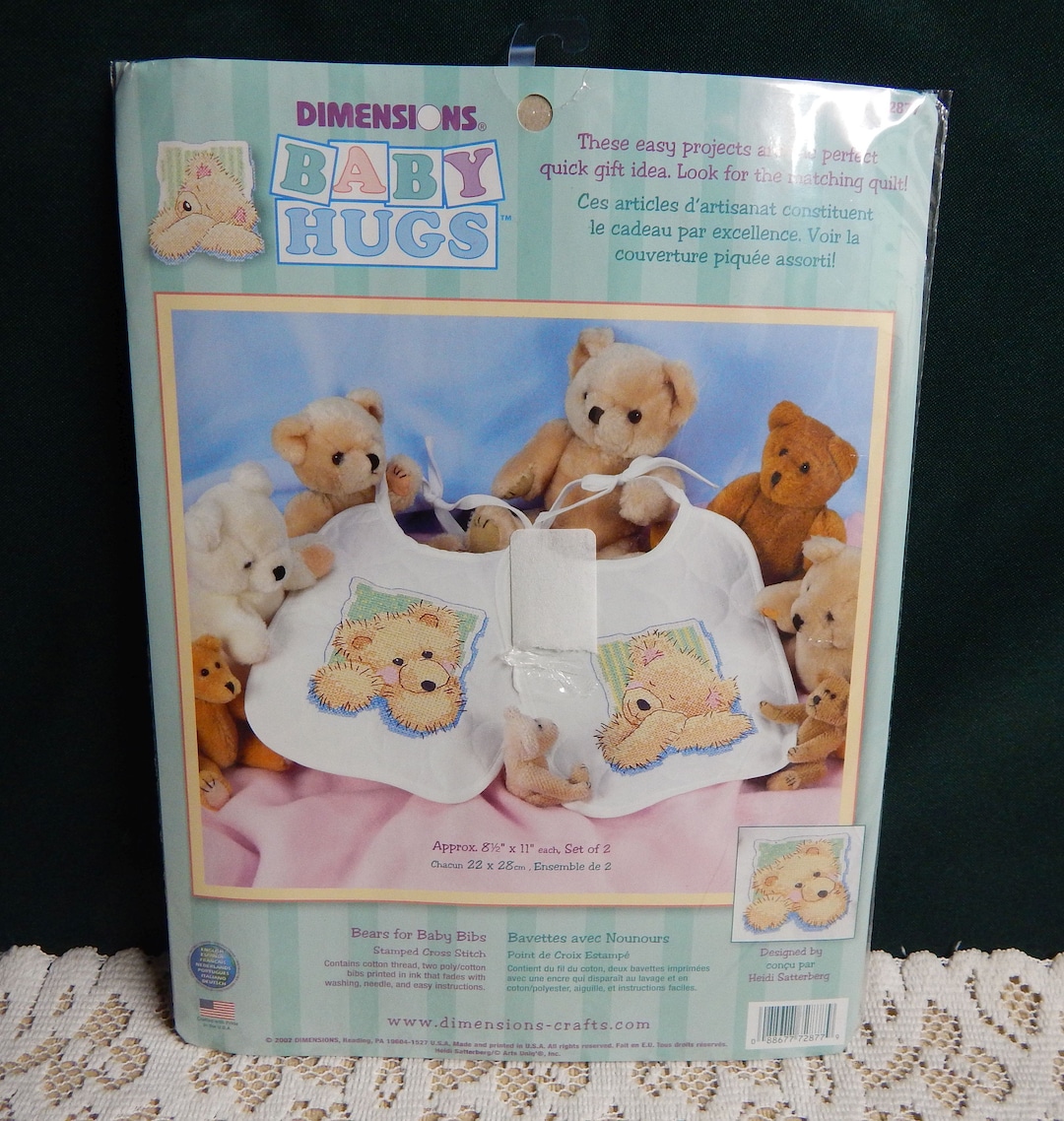 Dimensions Baby Hugs - 2 Bib Pack - Dimensions Baby Hugs Stamped Cross ...