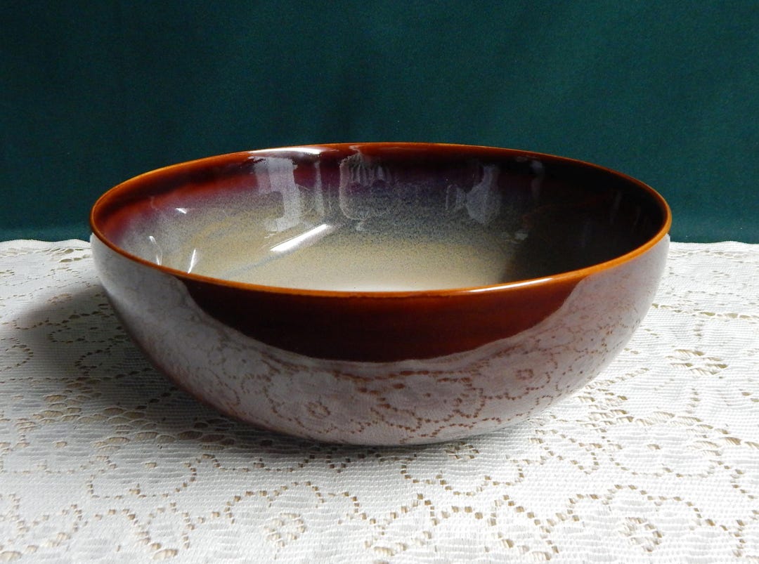 Sango Vegetable Bowl - 9" Sango Nova Brown Stoneware 9" Round Vegetable ...