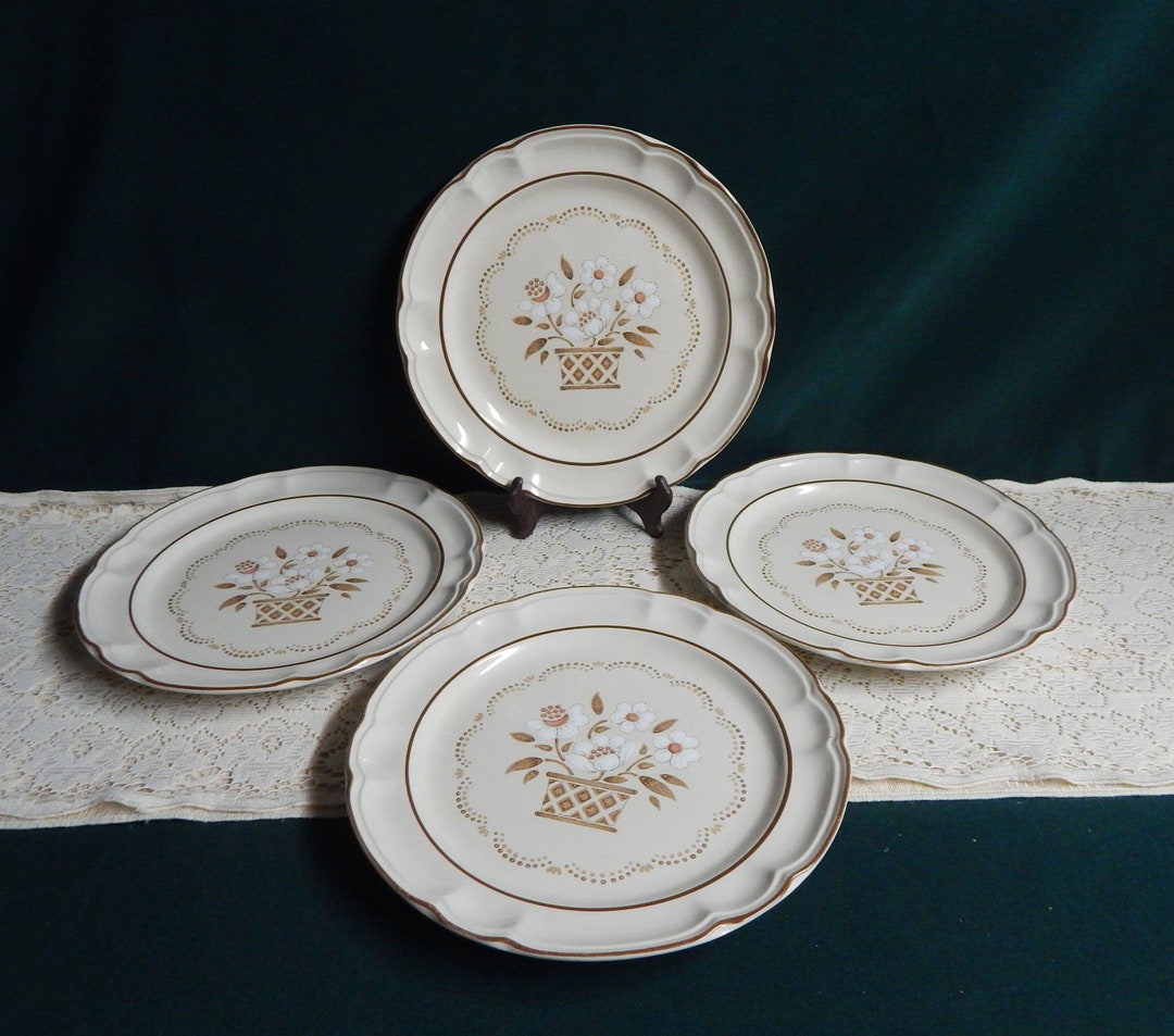 Hearthside Dinner Plates - Sets of 2 - Hearthside Mayblossom Brown ...