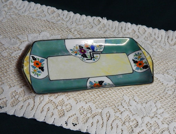 Takito Lusterware Hand Painted Snack Trays Vintage Japan TT Trays ...