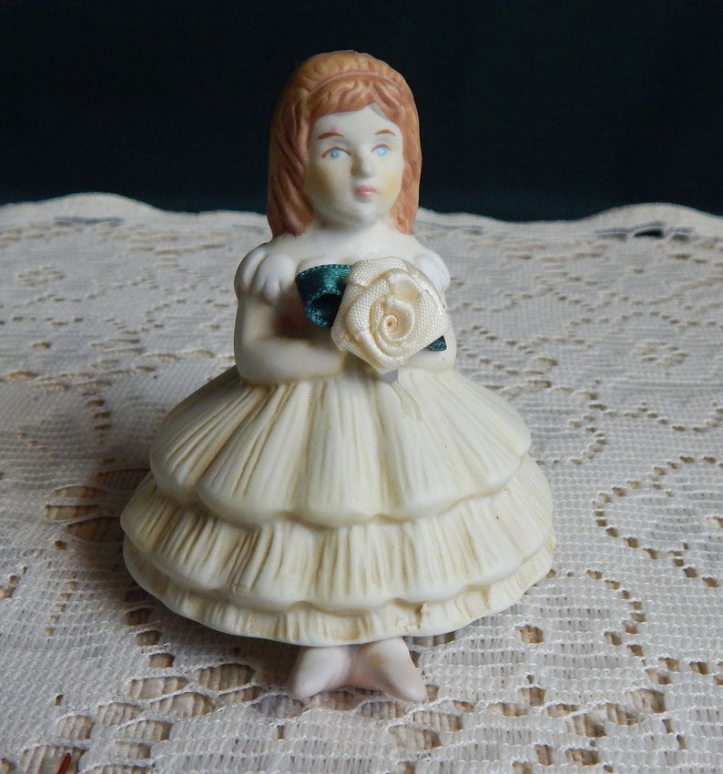 Bisque Porcelain Bells Little Girl Bell Granddaughter Bell - Etsy