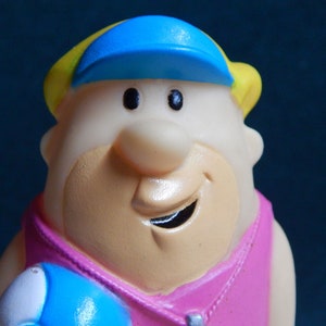 Flintstones Rubber Toys - Set of 2 - Fred Flintstone - Barney Rubble ...