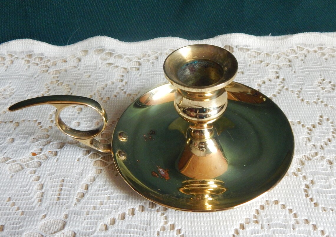 Brass Finger Ring Candlestick - Taper Candle Holder - Etsy