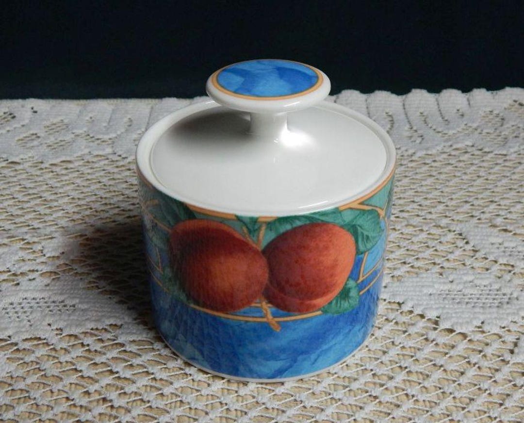 Victoria & Beale Casual Forbidden Fruit Porcelain 8OZ Lidded Sugar Bowl ...