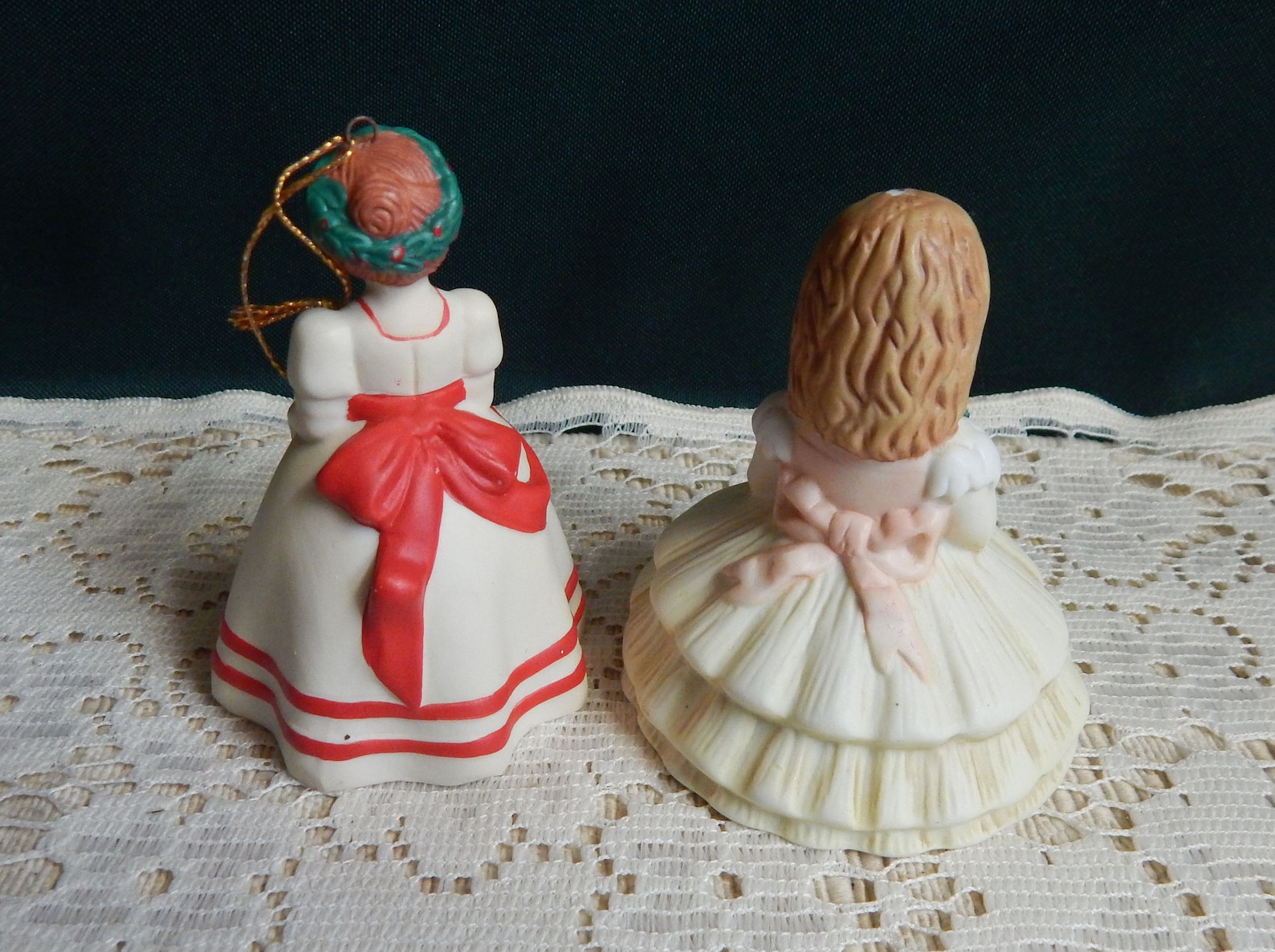 Bisque Porcelain Bells Little Girl Bell Granddaughter Bell - Etsy
