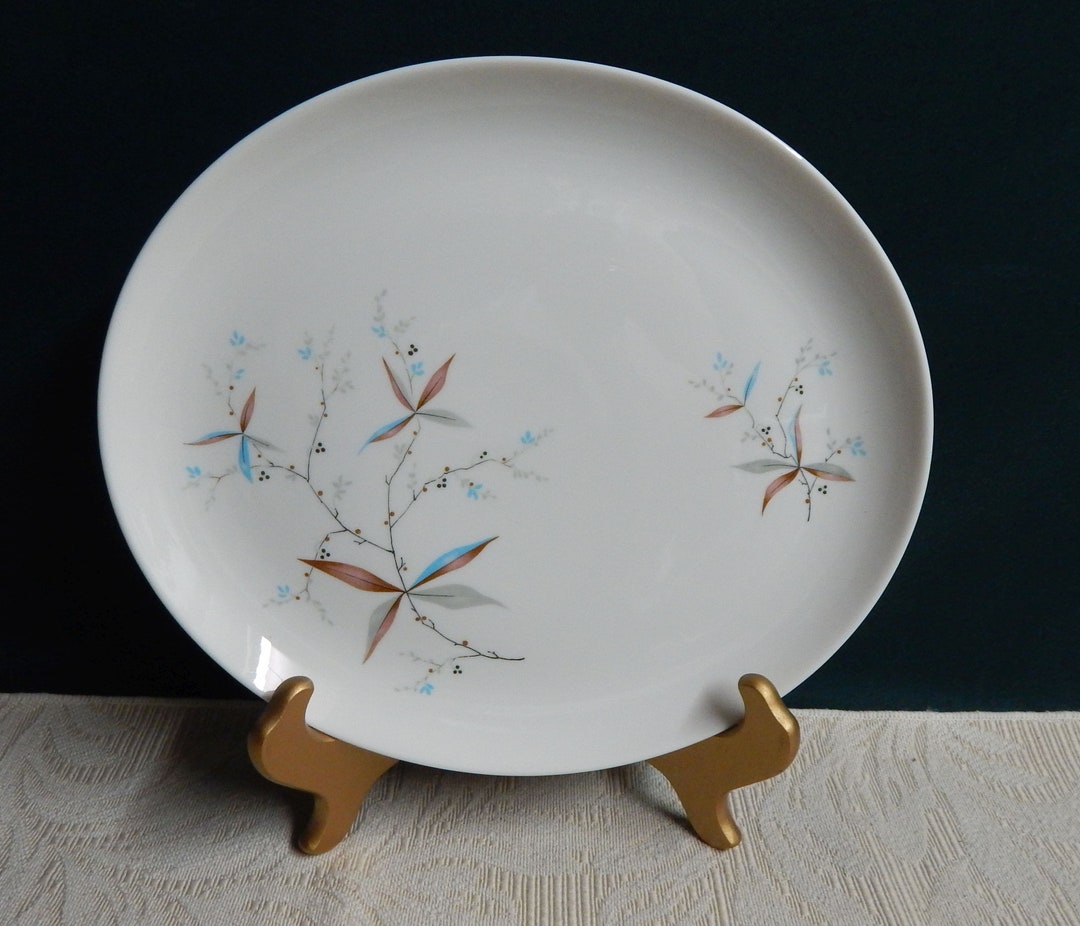 Midcentury Syracuse Finesse Bone China 11" Oval Platter - Made in USA ...