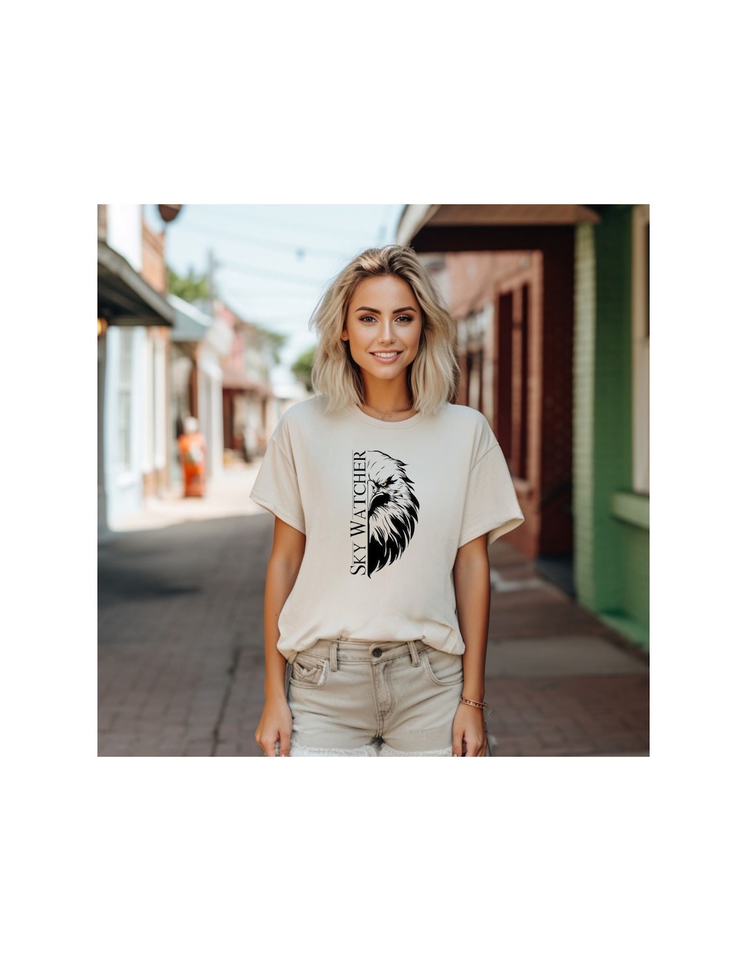 Sky Watcher T-shirt, Eagle Eye, Eye of the Eagle Graphic Tee, Majestic ...