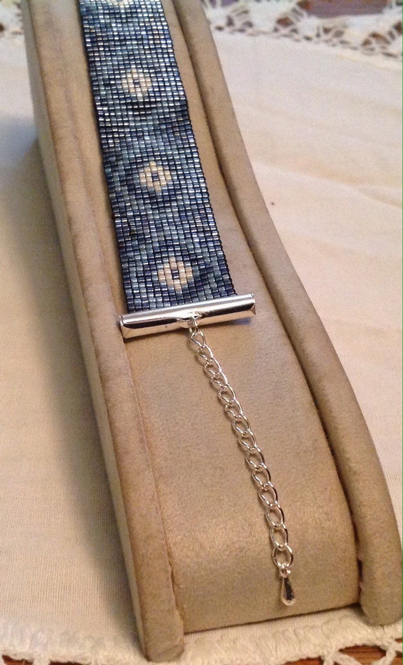 Blue Delica Bracelet - Etsy