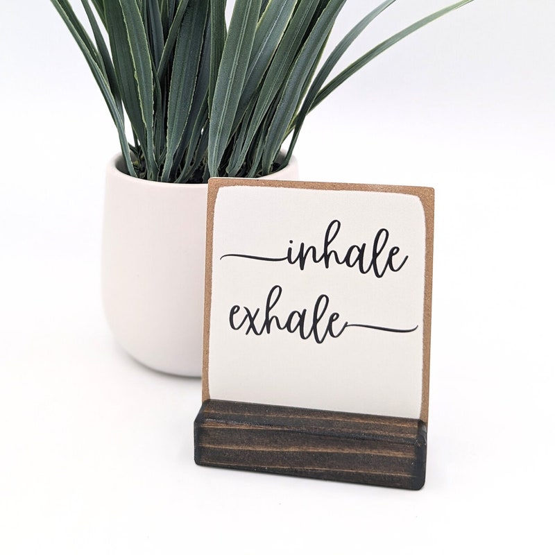 Inhale Exhale Signs - Etsy