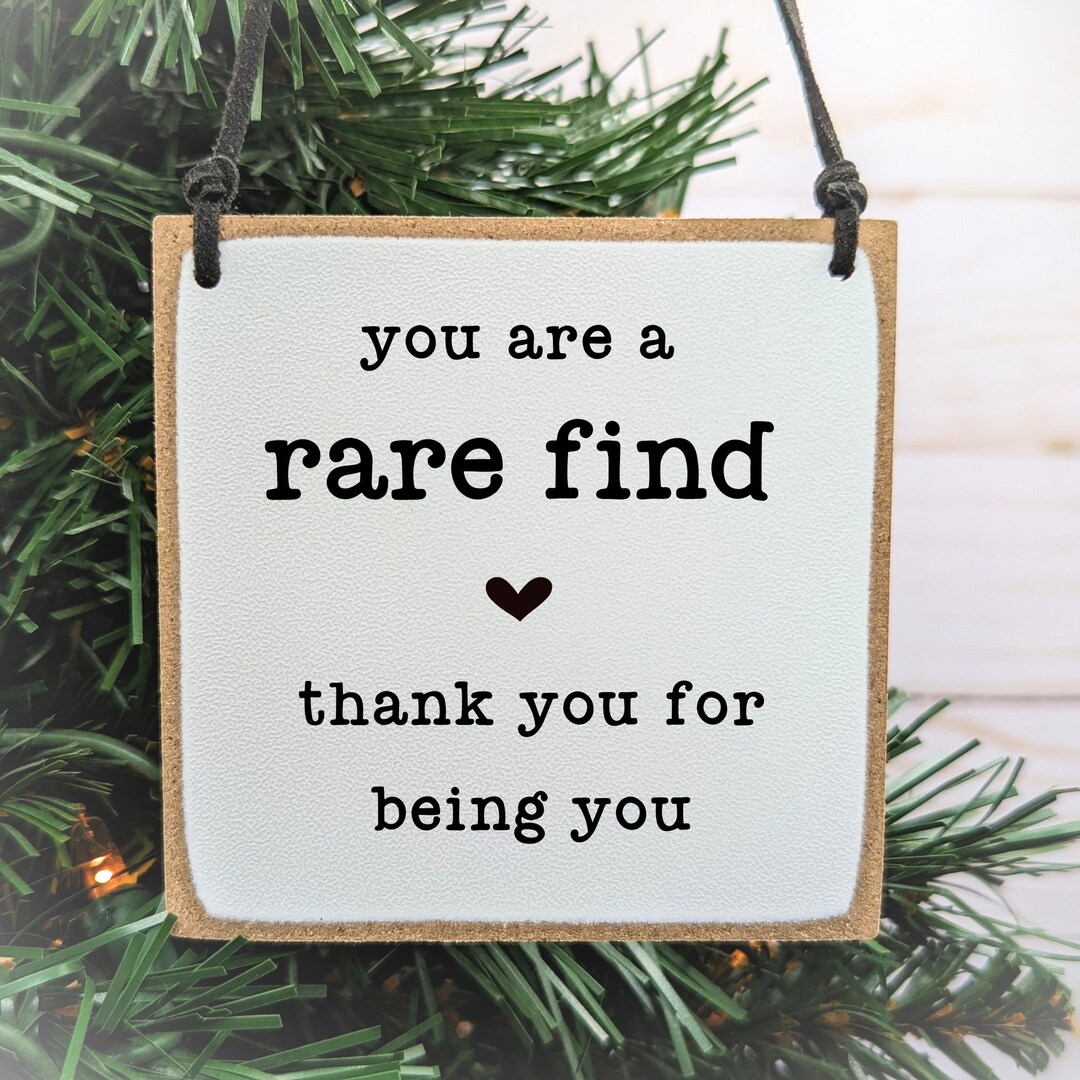 You Are a Rare Find Ornament Christmas Gift - Etsy