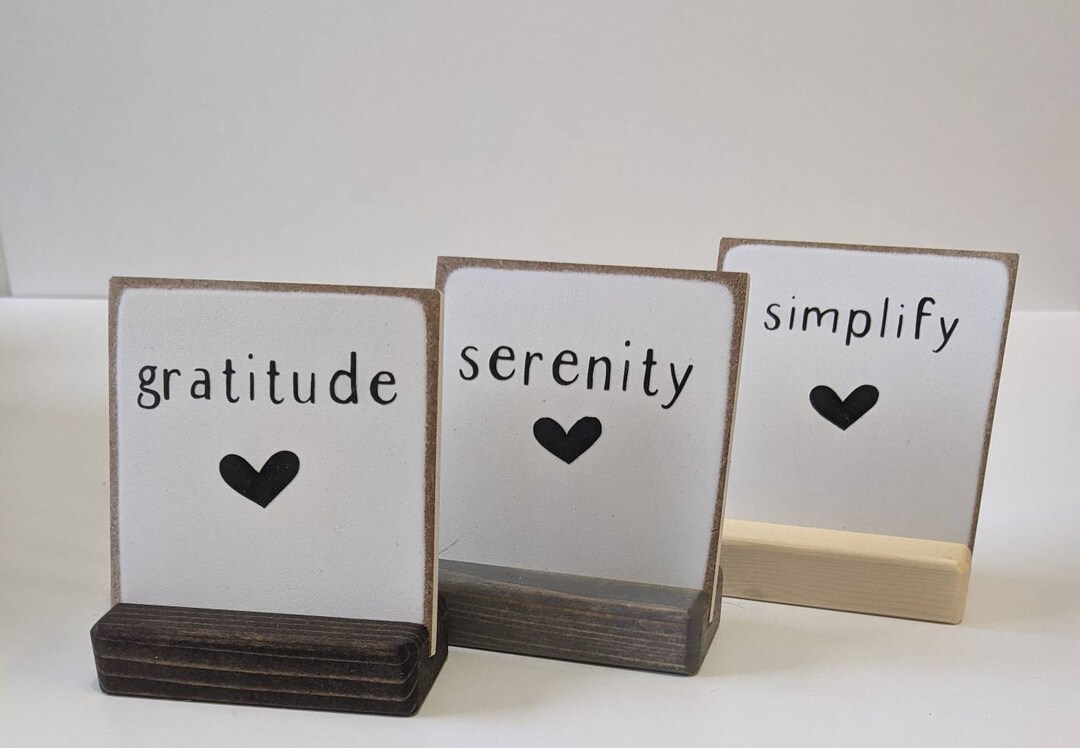 One Word Sign Word of the Year Word of the Month Desk - Etsy