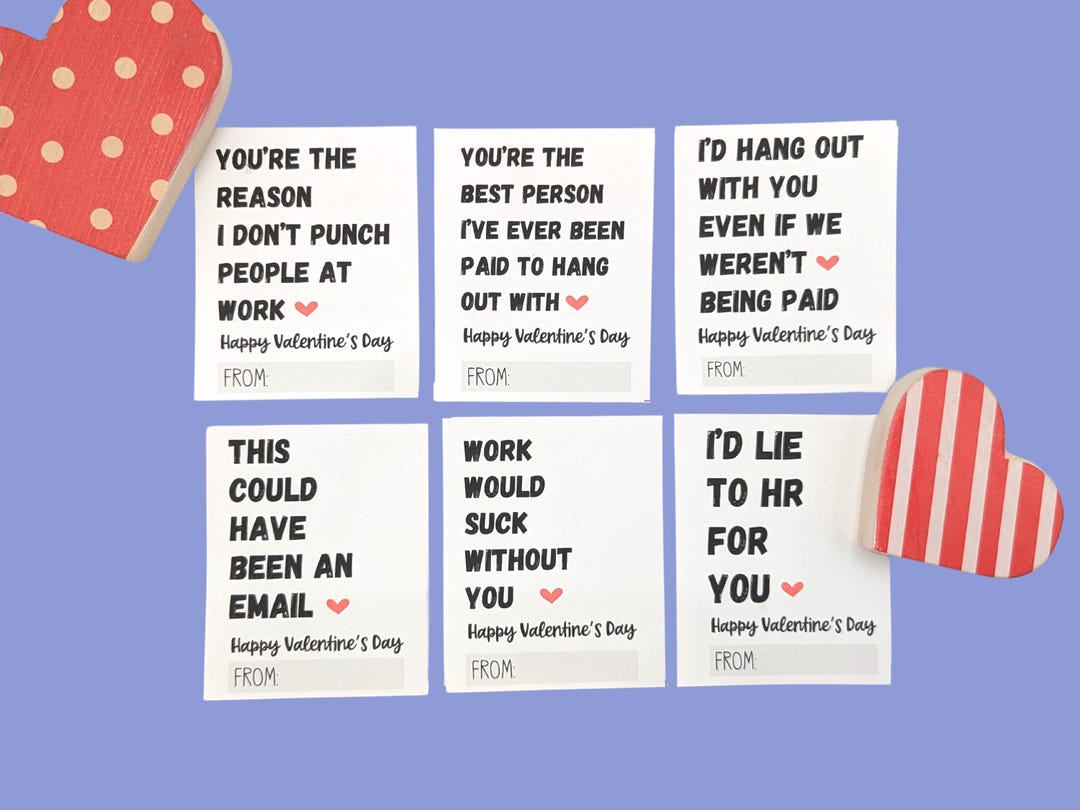 Funny Coworker Valentines | Coworker Valentines | Valentines for Work ...