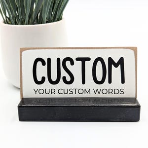 Custom Mini Desk Sign: Personalized Office Decor - Etsy