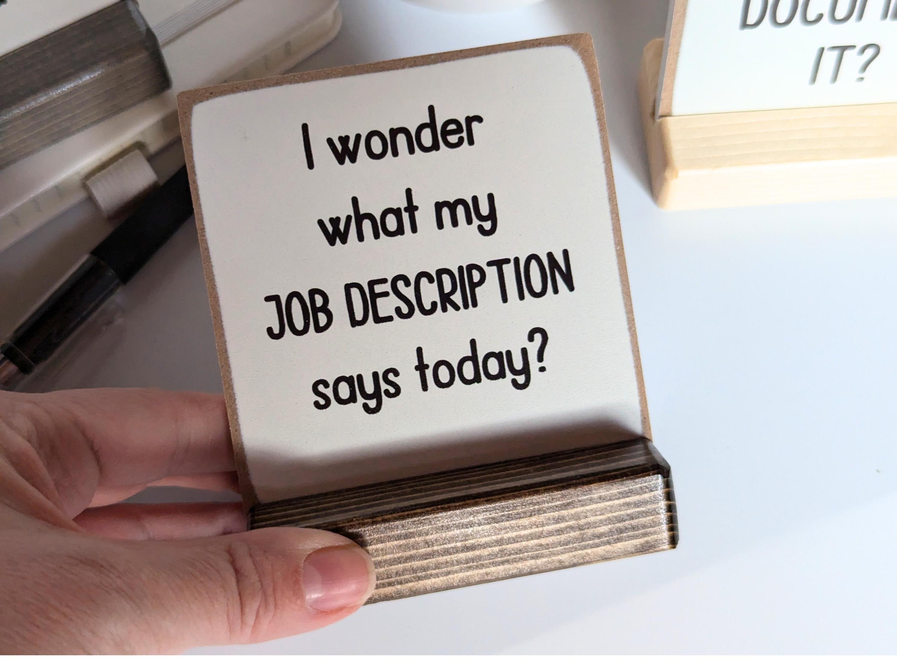 Funny Office Desk Sign: Workplace Humor Decor - Etsy