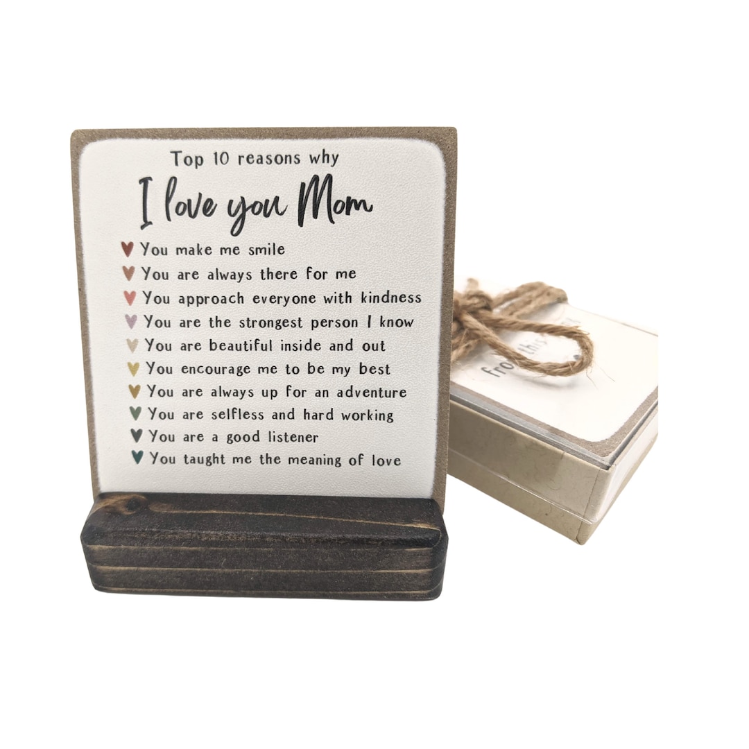 Reasons Why I Love You Mom | Mother's Day Gift | Gift for Mom ...