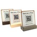 Mini QR Code Display Sign With Color Social Media QR Code Tip QR Leave ...