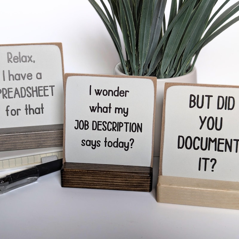 Funny Office Desk Signs - Etsy