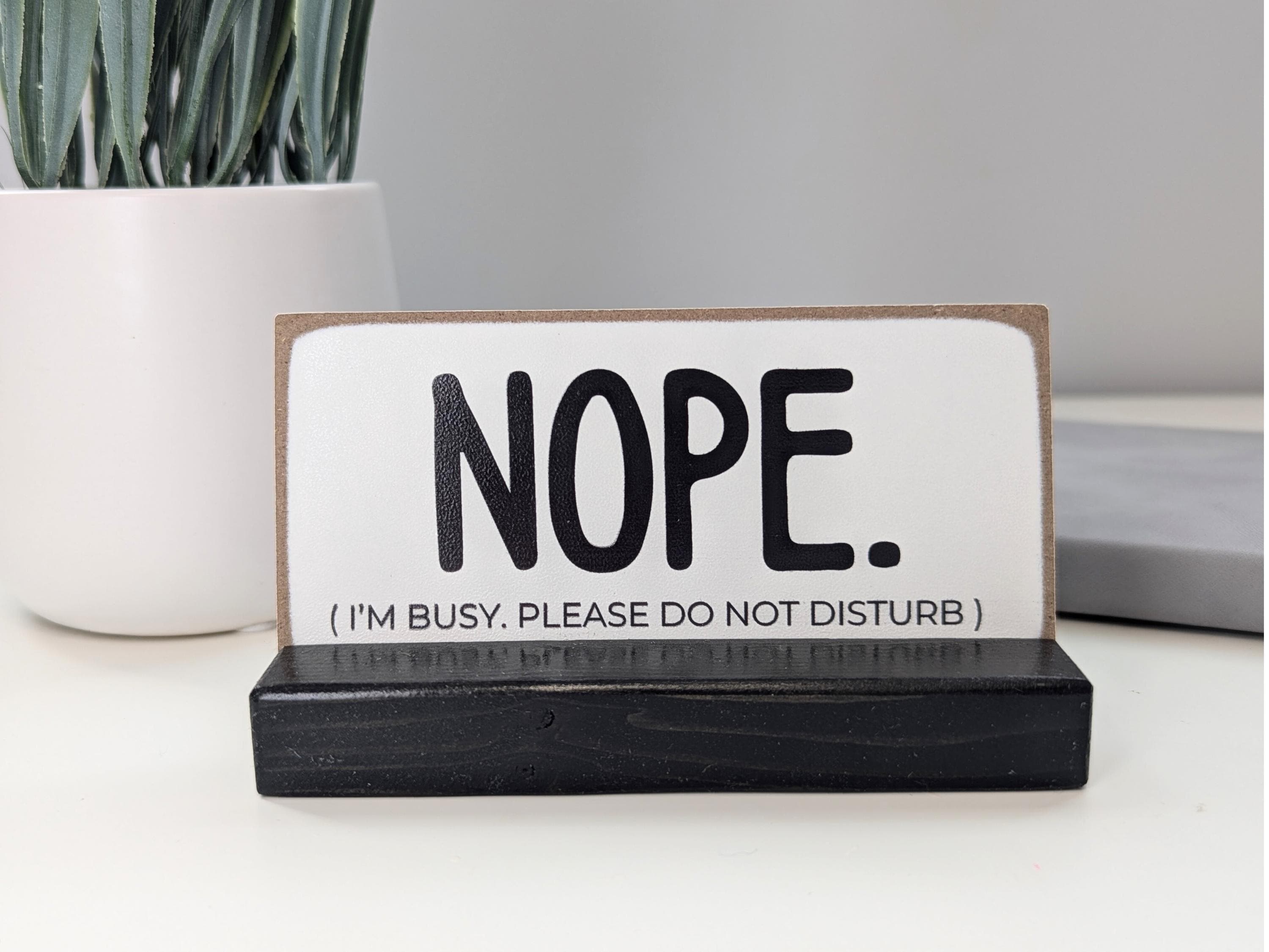 Reversible Desk Sign: NOPE / YEP - Funny Office Decor - Etsy