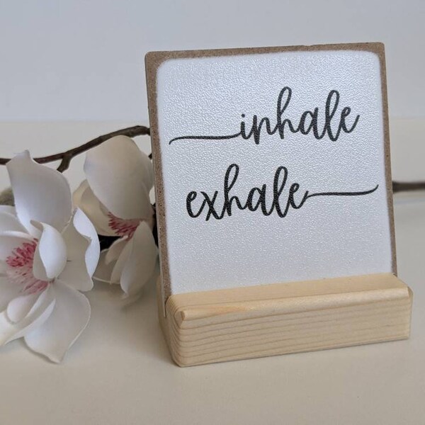 Inhale Exhale Signs - Etsy