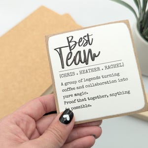 Best Team Definition Gift Plaque | Personalized Team Gift, Coworker ...