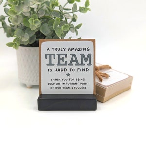 A Truly Amazing Team is Hard to Find Office Acknowledgement Gift Team ...