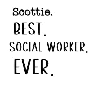Best Social Worker Ever | Message-in-a-box | Mini Sign | Employee Gift ...
