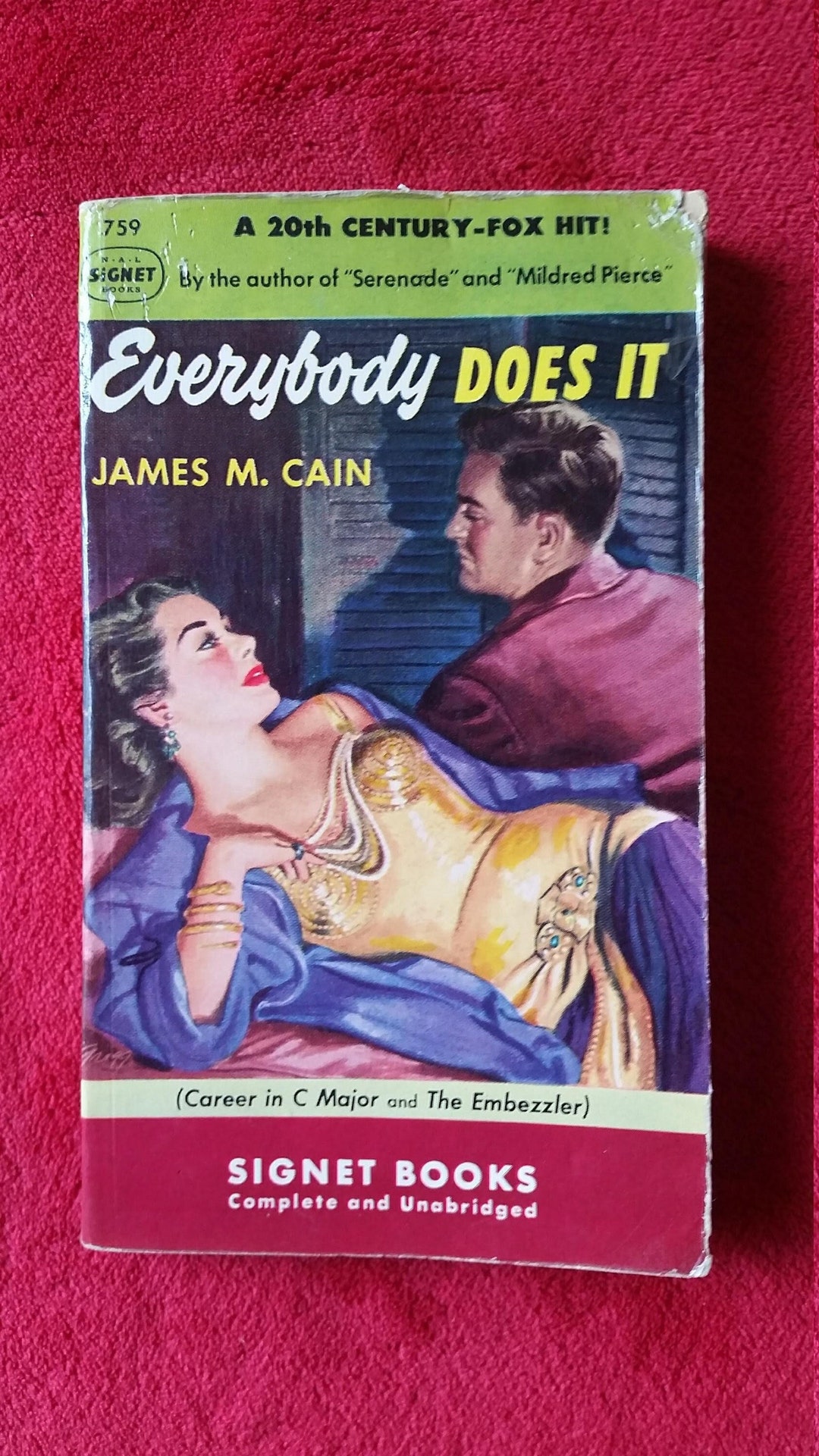 1949 - 20th Century Fox - Everybody Does It by James M. Cain - Signet ...