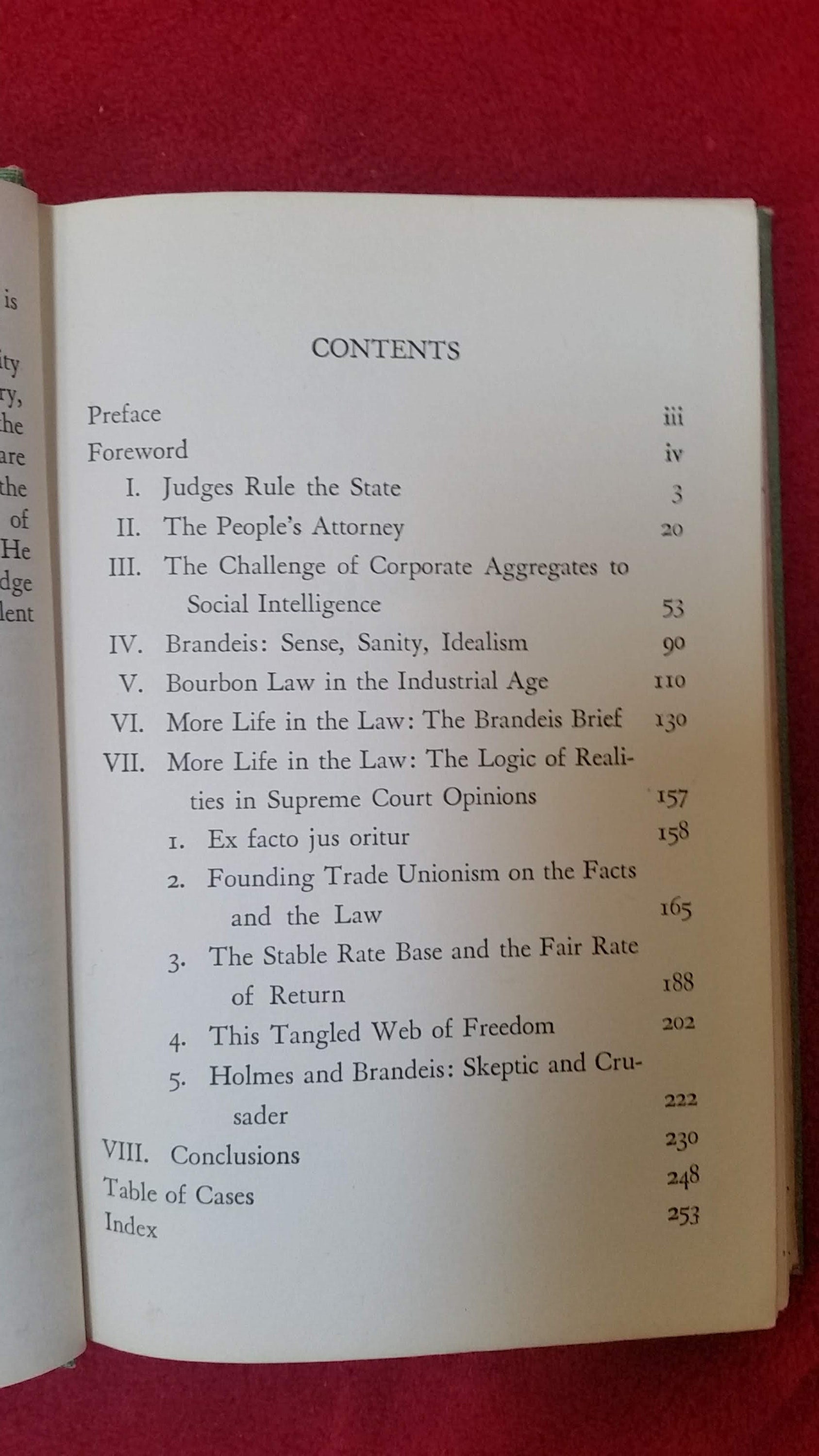 1936 -brandeis and the Modern State by Alpheus Thomas Mason -professor ...