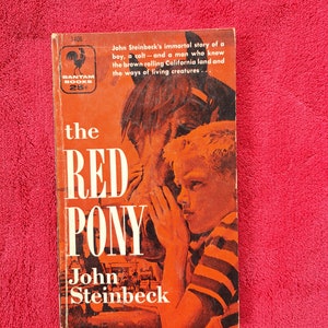 1955 - John Steinbeck - the Red Pony - Bantam Books, New York - 120 Pages - Etsy