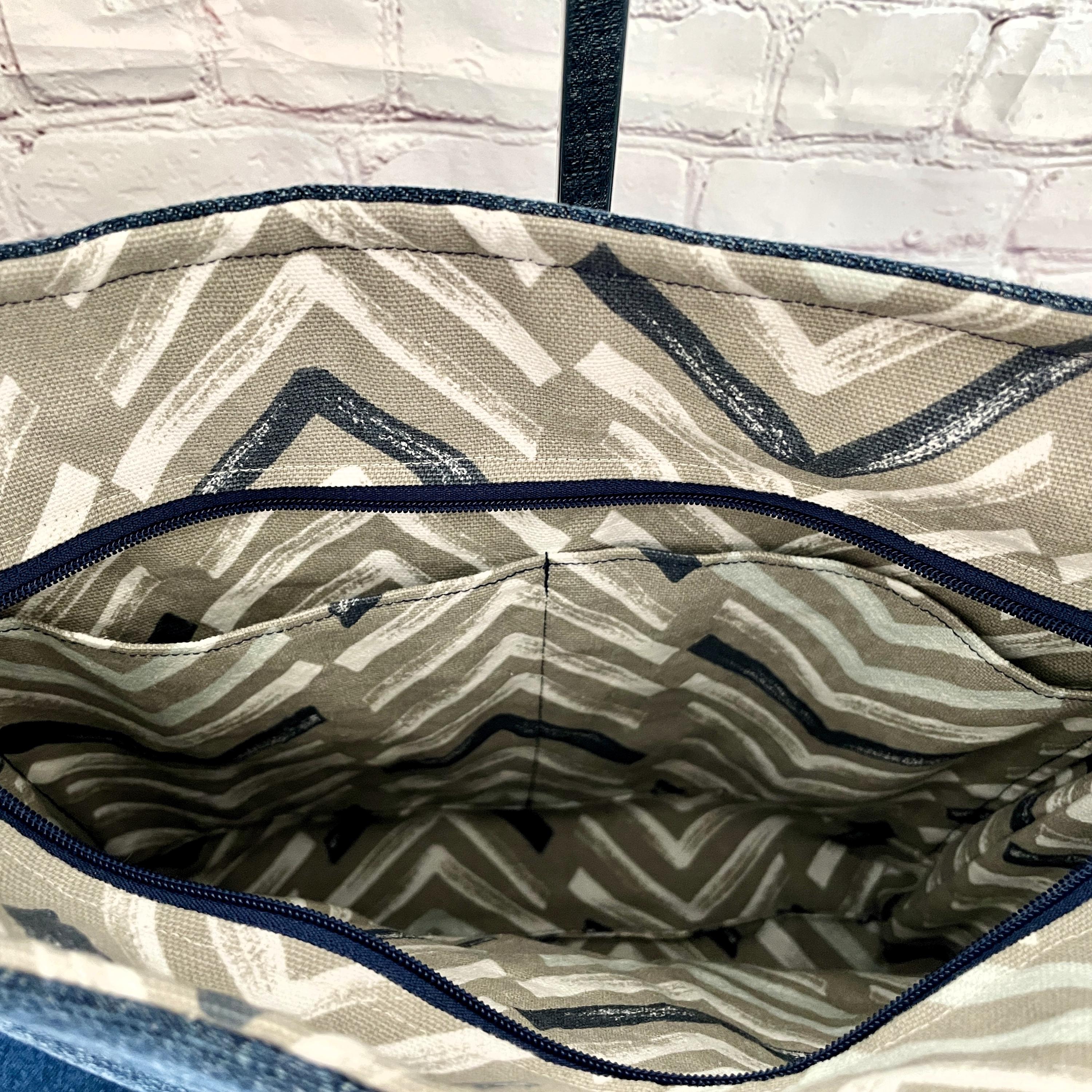 The Jesse. Handmade Denim Shoulder Purse - Etsy