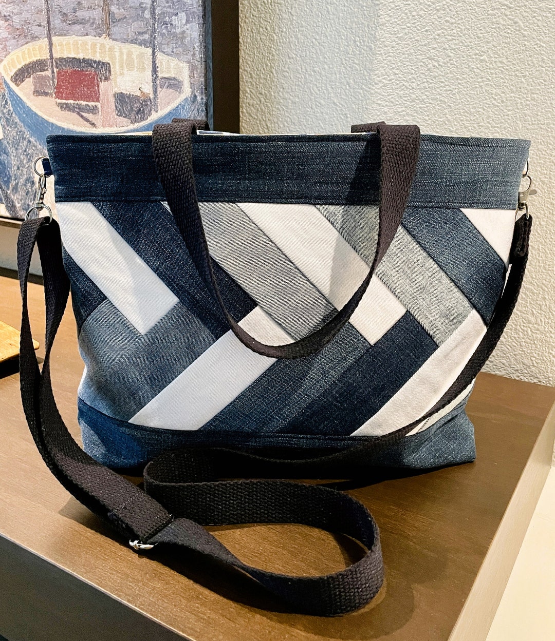 The Elsie. Handmade Denim Purse. Handbag or Shoulder Bag - Etsy