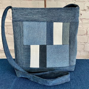 The Jesse. Handmade Denim Shoulder Purse - Etsy