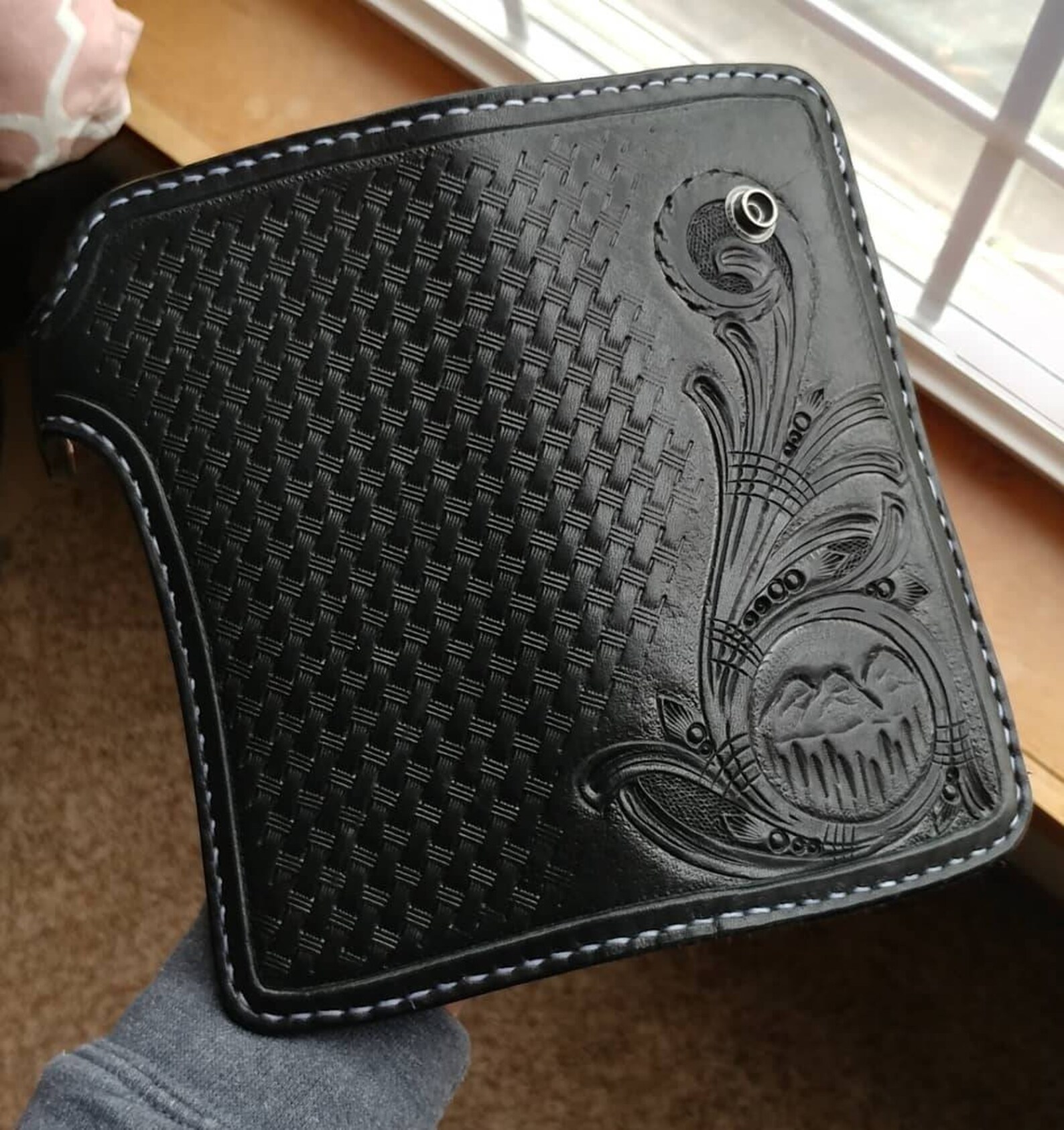 Hand Tooled,leather,wallet,tooled Leather ,mens Wallet ,western Wallet ...