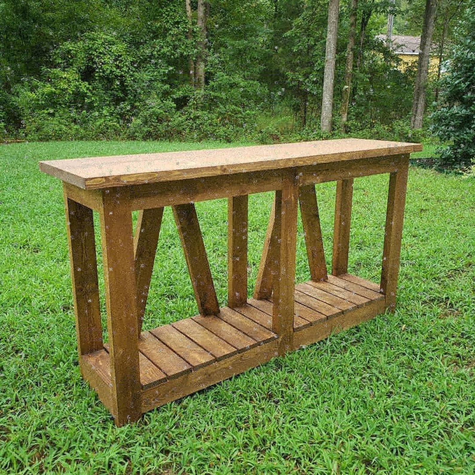 Rustic Console Table / Farmhouse Table / Entryway Table - Etsy