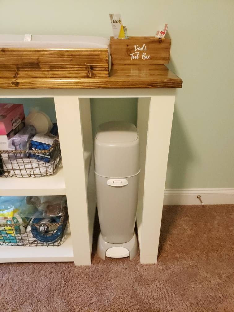 Farmhouse Baby Changing Table / Farmhouse Nursery Table / - Etsy