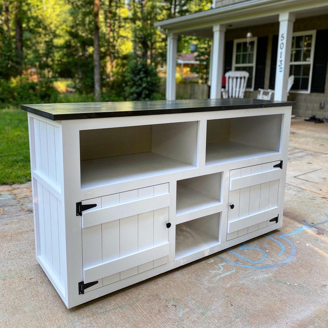 Rustic Farmhouse Media Center / TV Console / Entertainment Center - Etsy