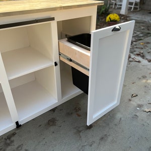 Wine Cabinet / Coffee Bar / Wine Bar / Pull Out Trash / Farmhouse Trash ...
