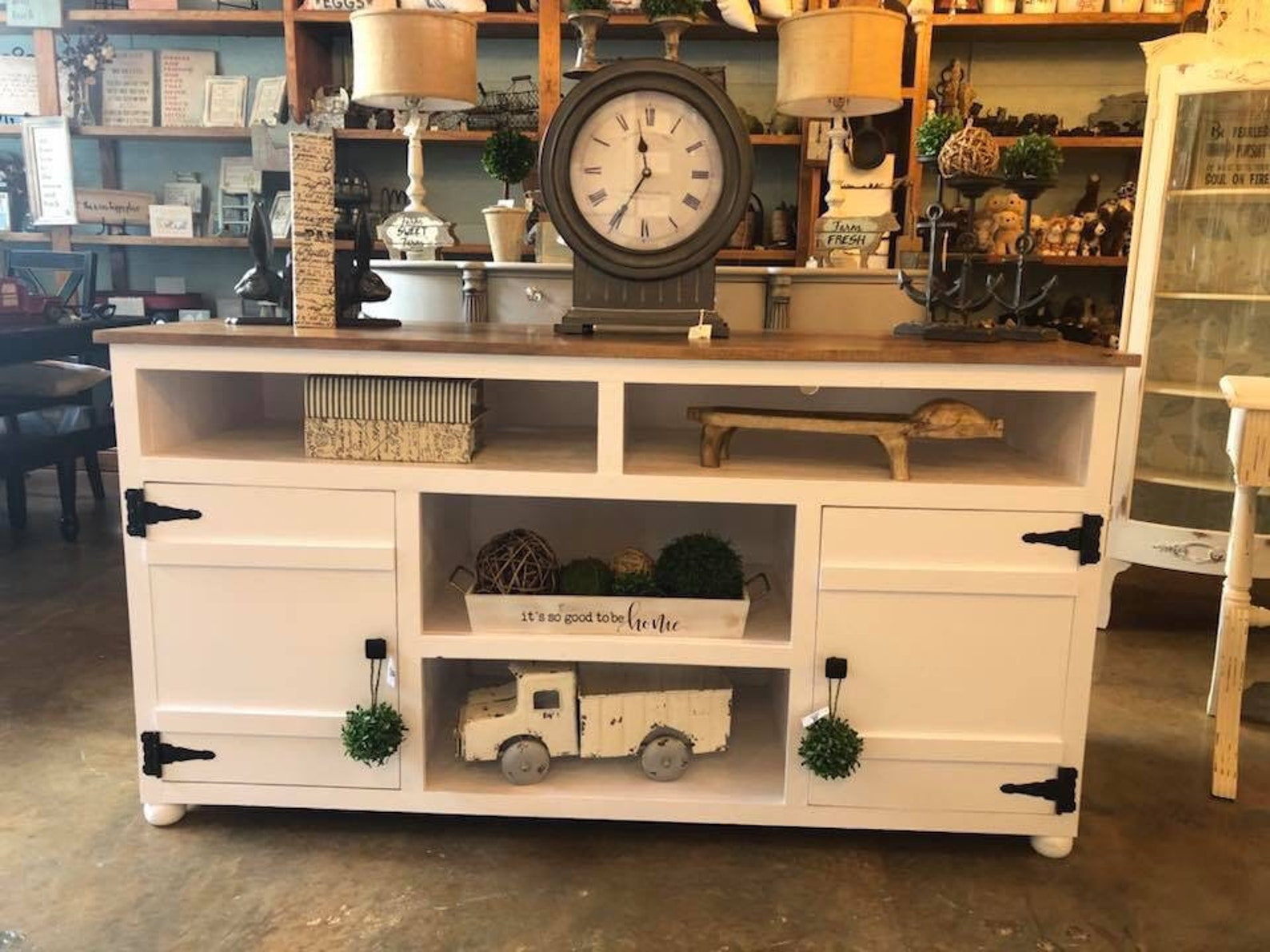 Rustic Farmhouse Media Center / TV Console / Entertainment Center - Etsy