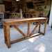 Rustic Farmhouse Console Table: Truss Style Entryway Table - Etsy